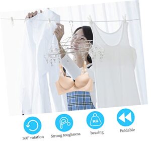 Zerodeko 3 Pcs Drying Rack Underwire Bra Towel Bra Hanging Clothes Drying Rack Laundry Hanger Clips Sock Drying Clip Clothes Hanger Laundry Rack Multi-Purpose Hanger Socks Rack Single Layer