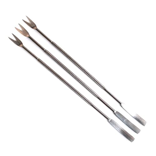 3 Pcs Silver Seafood Forks Tools Household Stainless Steel Lobster Forks Nut Forks Walnut Needle Seafood Picks Kitchen Gadget Walnut Needle