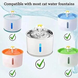 Akklaim 16 Pack Cat Water Fountain Filters Triple Filtration System Pet Cat Fountain Filter Replacement for 84oz/2.5L Cat Fountains