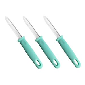 homsfou 3pcs oyster knife home tools debarking tool stainless steel bottle opener multipurpose tool seafood tools oyster shucker stainless steel shellfish opener oyster shucking cutter