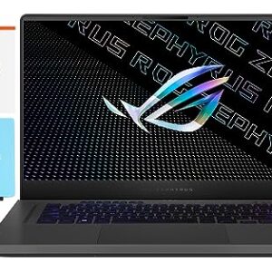 ASUS ROG Zephyrus G15 Gaming Laptop (AMD Ryzen 9 6900HS 8-Core, 24GB DDR5 4800MHz RAM, 1TB PCIe SSD, GeForce RTX 3080, 15.6" 240 Hz Win 11 Pro) with MS 365 Personal, Dockztorm Hub