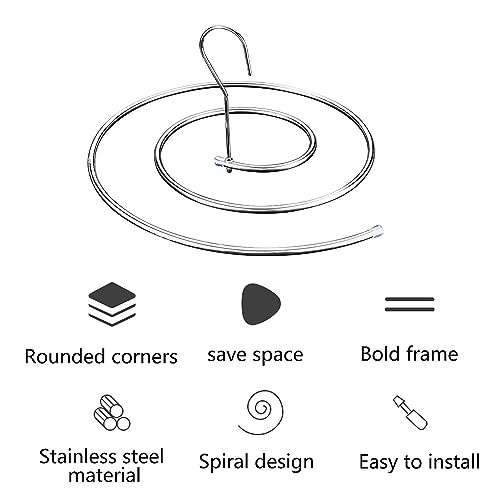 ABPETE Spiral Hanger,Laundry Hanger Dryer Rack,Stainless Steel Bed Sheet Drying Hanger, Space Saving Blanket Drying Rack Outdoor Indoor, Spiral Hanger for Bed Sheet Bath Towel