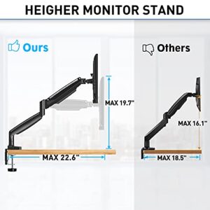 MOUNTUP Quad Monitor Stand, 4 Monitor Desk Mount for 13 to 32 inch Computer Screens + MOUNTUP Ultrawide Dual Monitor Desk Mount for 2 Computer Screen Max 35 Inch