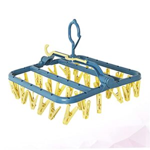 Alipis 3pcs Foldable Clothes Drying Rack Collapsible Clothes Rack Foldable Hangers Windproof Blanket Clip Laundry Hanger Drying Rack Dish Drying Rack Collapsible Foldable Household Hanger