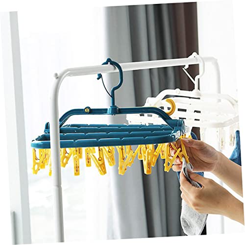 Alipis 3pcs Foldable Clothes Drying Rack Collapsible Clothes Rack Foldable Hangers Windproof Blanket Clip Laundry Hanger Drying Rack Dish Drying Rack Collapsible Foldable Household Hanger