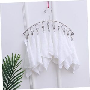 Alipis 4 Packs Drip Hanger Clothes Hanger Clothes Clips Laundry Drying Rack Laundry Hanger Windproof Socks Rack Clothespin