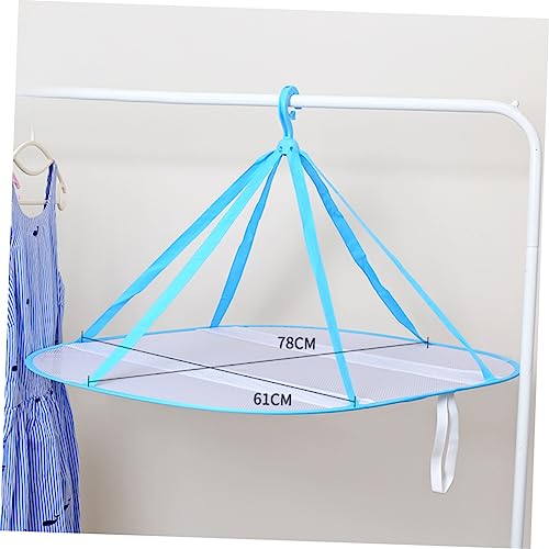 Alipis Stainless Steel Drying Rack Indoor Clothes Drying Rack Mesh Clothes Hanging Dryer Underwears Drying Rack Closet Drawers Collapsible Hangers Folding c-fold Towels Hanging Dryer Rack