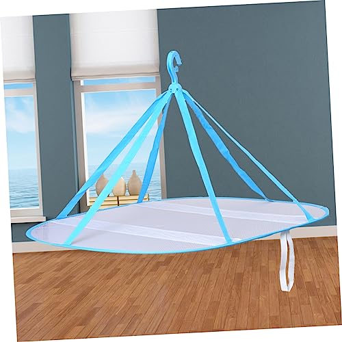 Alipis Stainless Steel Drying Rack Indoor Clothes Drying Rack Mesh Clothes Hanging Dryer Underwears Drying Rack Closet Drawers Collapsible Hangers Folding c-fold Towels Hanging Dryer Rack