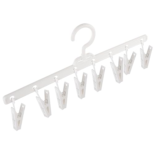 Alipis 2pcs Plastic Laundry Clip Clothes Drying Racks Baby Clothes Clip Portable Towel Clothing Rack White Plastic White Hangers Underwear Drying Racks Multi-Purpose Hanger Socks Clips