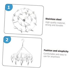 CAXUSD Clothespin Portable Clothes Rack Shirt Hangers Outdoor Clothes Drying Rack Folding Sock Hanger Underwear Hanger Clothes Drying Clip Household Folder Hangers for Pants