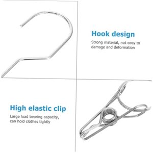 CAXUSD Clothespin Portable Clothes Rack Shirt Hangers Outdoor Clothes Drying Rack Folding Sock Hanger Underwear Hanger Clothes Drying Clip Household Folder Hangers for Pants