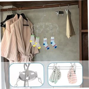 CAXUSD Clothespin Portable Clothes Rack Shirt Hangers Outdoor Clothes Drying Rack Folding Sock Hanger Underwear Hanger Clothes Drying Clip Household Folder Hangers for Pants