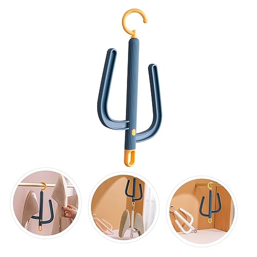 Cabilock Swivel Hook Hanger Small Drying Rack Small Clothes Drying Rack Hanging Hooks Outdoor Swivel Hooks abs Shoe Racks Slipper Drying Rack Shoes Hanger Hook up Slippers to Rotate