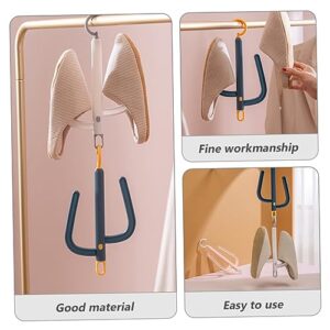 Cabilock Swivel Hook Hanger Small Drying Rack Small Clothes Drying Rack Hanging Hooks Outdoor Swivel Hooks abs Shoe Racks Slipper Drying Rack Shoes Hanger Hook up Slippers to Rotate