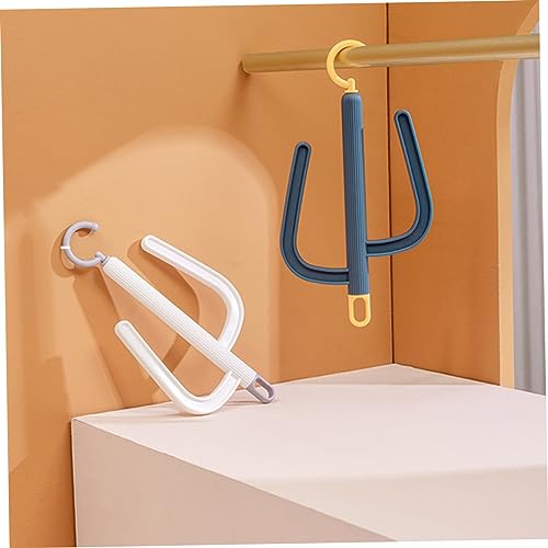 Cabilock Swivel Hook Hanger Small Drying Rack Small Clothes Drying Rack Hanging Hooks Outdoor Swivel Hooks abs Shoe Racks Slipper Drying Rack Shoes Hanger Hook up Slippers to Rotate