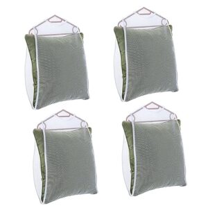 alipis 4pcs clothes bag drying rack clothes pillow clothes drying pouch clothes drying net hanging clothes drying bag clothes drying polyester mesh hanging pillow clothing