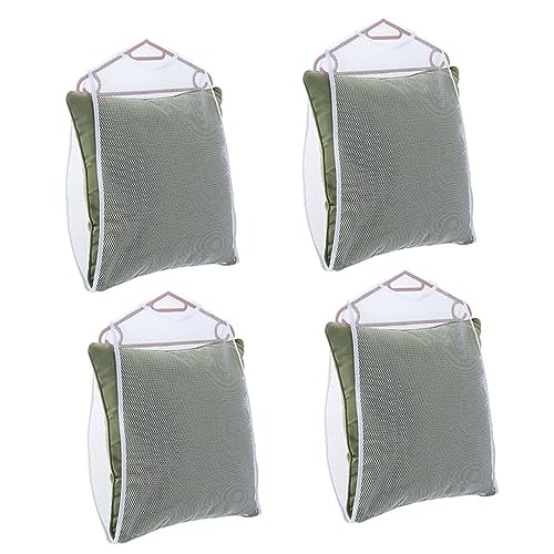 Alipis 4Pcs clothes bag drying rack clothes pillow clothes drying pouch clothes drying net hanging clothes drying bag clothes drying Polyester Mesh hanging pillow clothing