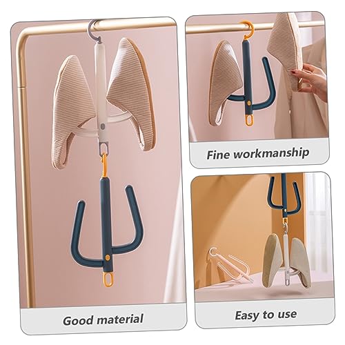 Cabilock Swivel Hook Hanger Multi Purpose Hanger Small Clothes Drying Rack Hanging Hooks Outdoor Shoes Drying Rack Shoes Hooks Slipper Drying Racks abs Portable Slippers to Rotate