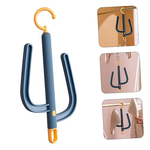 Cabilock Swivel Hook Hanger Multi Purpose Hanger Small Clothes Drying Rack Hanging Hooks Outdoor Shoes Drying Rack Shoes Hooks Slipper Drying Racks abs Portable Slippers to Rotate