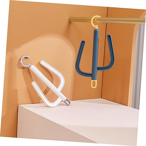 Cabilock Swivel Hook Hanger Multi Purpose Hanger Small Clothes Drying Rack Hanging Hooks Outdoor Shoes Drying Rack Shoes Hooks Slipper Drying Racks abs Portable Slippers to Rotate