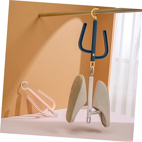 Cabilock Swivel Hook Hanger Multi Purpose Hanger Small Clothes Drying Rack Hanging Hooks Outdoor Shoes Drying Rack Shoes Hooks Slipper Drying Racks abs Portable Slippers to Rotate