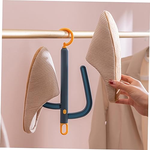 Cabilock Swivel Hook Hanger Multi Purpose Hanger Small Clothes Drying Rack Hanging Hooks Outdoor Shoes Drying Rack Shoes Hooks Slipper Drying Racks abs Portable Slippers to Rotate