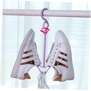 Cabilock 18 pcs Wall Mounted Clothes Drying Rack Sneaker Boots Hanger Hooks Dryer Shelf for Shoes Wall Drying Rack Shoes Drying Hanger Shoes Drying Rack Shoes Hook Shoes Hanger Hanging Robe