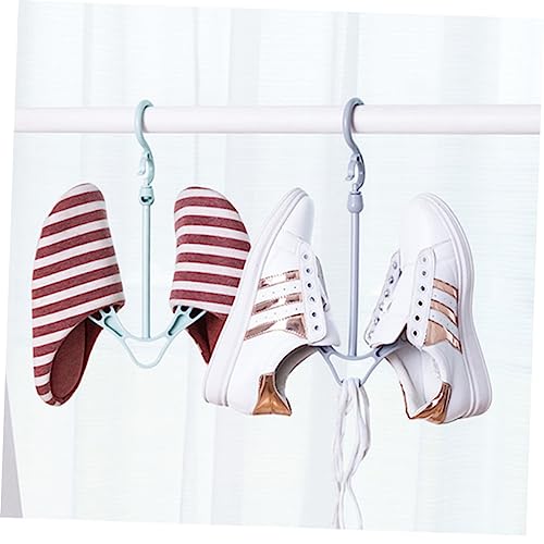 Cabilock 18 pcs Wall Mounted Clothes Drying Rack Sneaker Boots Hanger Hooks Dryer Shelf for Shoes Wall Drying Rack Shoes Drying Hanger Shoes Drying Rack Shoes Hook Shoes Hanger Hanging Robe