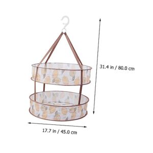 BioNyt Folding Clothes Drying Rack 1pc Double Clothes Basket Hanging Flat Clothes Rack Bra Mesh Dryer Towel Dryer Lingerie Hangers Towel Drying Rack Sweater Drying Basket Sock Hanger