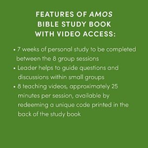 Amos - Bible Study Book with Video Access: An Invitation to the Good Life