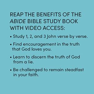 Abide - Bible Study Book with Video Access: A Study of 1, 2, and 3 John