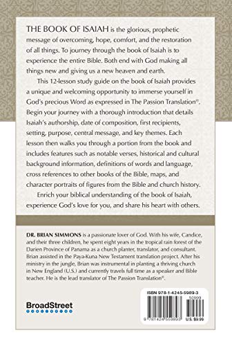 TPT The Book of Isaiah: 12-Lesson Study Guide (The Passionate Life Bible Study Series)