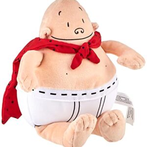 MerryMakers Captain Underpants Soft Superhero Toy, 10-Inch, from The bestselling Comic Book Series by Dav Pilkey, Red