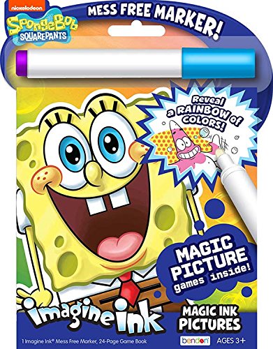 SpongeBob SquarePants Coloring Book ~ Imagine Ink Activity Book for Spongebob Party Favors Party Supplies