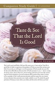 taste and see that the lord is good study guide