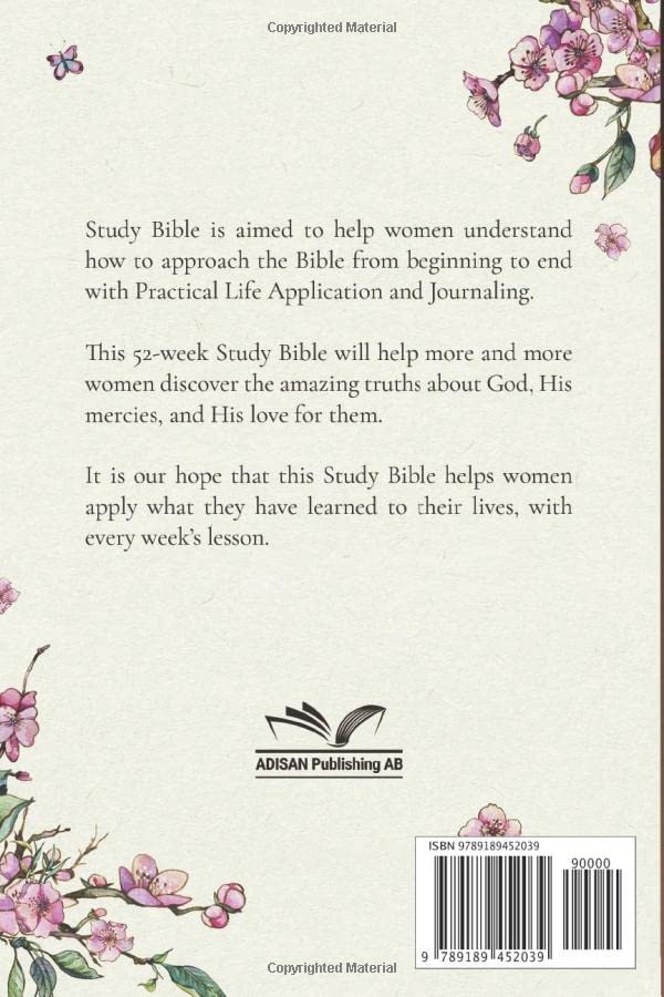 Study Bible for Women: 52-Week Theme Based Scripture Readings. Guided Bible Journal (Bible Study for Women with Practical Life application)