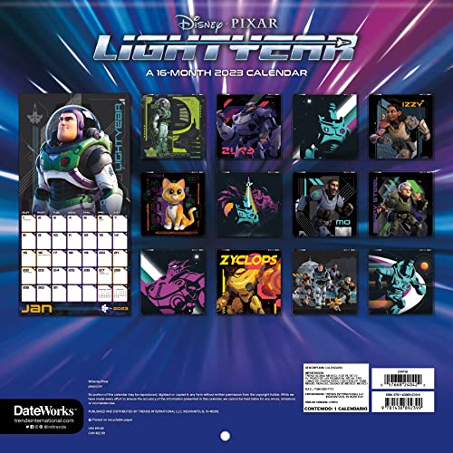 2023 Disney Lightyear Wall Calendar