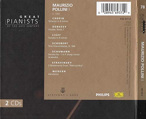 Maurizio Pollini I (Great Pianists of the Century) - Chopin / Debussy / Liszt / Schumann / Stravinsky / Webern (2 CDs)