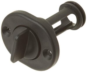 t-h marine dp-1-dp self-retaining boat transom drain plug - black