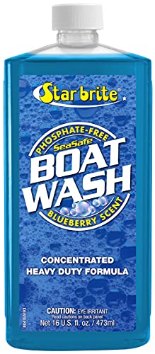 STAR BRITE Concentrated Boat Wash - Biodegradable, Phosphate-Free, Heavy-Duty Boat Soap for All Marine Surfaces - 16 Ounce (080416)