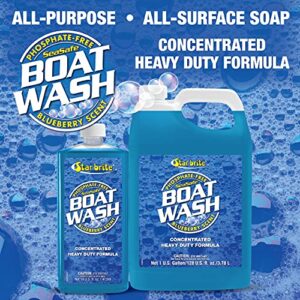 STAR BRITE Concentrated Boat Wash - Biodegradable, Phosphate-Free, Heavy-Duty Boat Soap for All Marine Surfaces - 16 Ounce (080416)