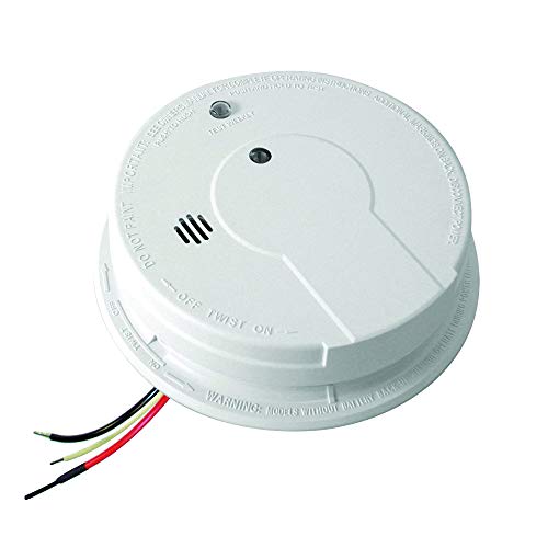 Kidde i12040 120V AC Wire-In Smoke Alarm with Battery Backup and Smart Hush