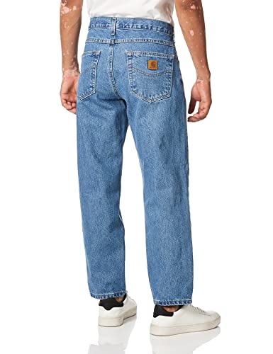 Carhartt Men's Five Pocket Tapered Leg Jean, Stonewash, 34W x 30L