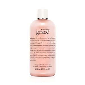 philosophy amazing grace shampoo shower gel & bubble bath, 16 oz