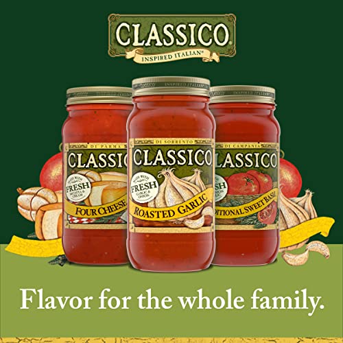 Classico Roasted Garlic Tomato Spaghetti Pasta Sauce (24 oz Jar)