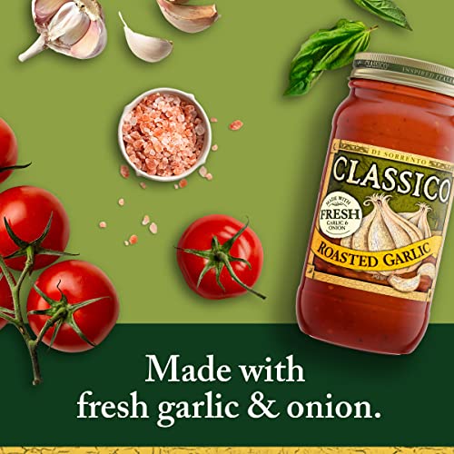 Classico Roasted Garlic Tomato Spaghetti Pasta Sauce (24 oz Jar)