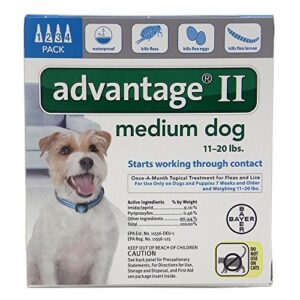 advantage ii for dogs 11-20 lbs - (4 month supply)