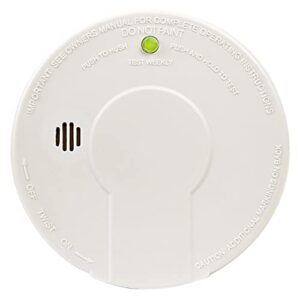 kidde smoke detector, 9v battery operated smoke alarm, test-reset button, battery included