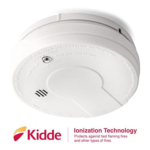 Kidde Smoke Detector, 9V Battery Operated Smoke Alarm, Test-Reset Button, Battery Included