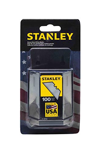 STANLEY Utility Knife Blades, Classic 1992, Heavy Duty, 100-Pack (11-921A)